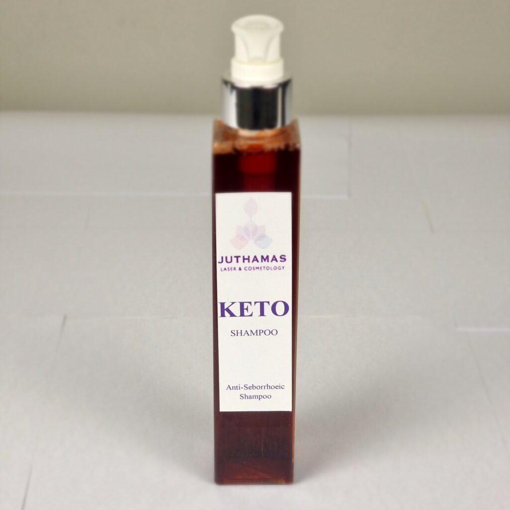 KETO Shampoo ขจัดรังแค เชื้อราบนหนังศีรษะ – Juthamas Clinic